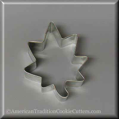 3" Maple Leaf Metal Cookie Cutter| American Tradition Cookie Cutters